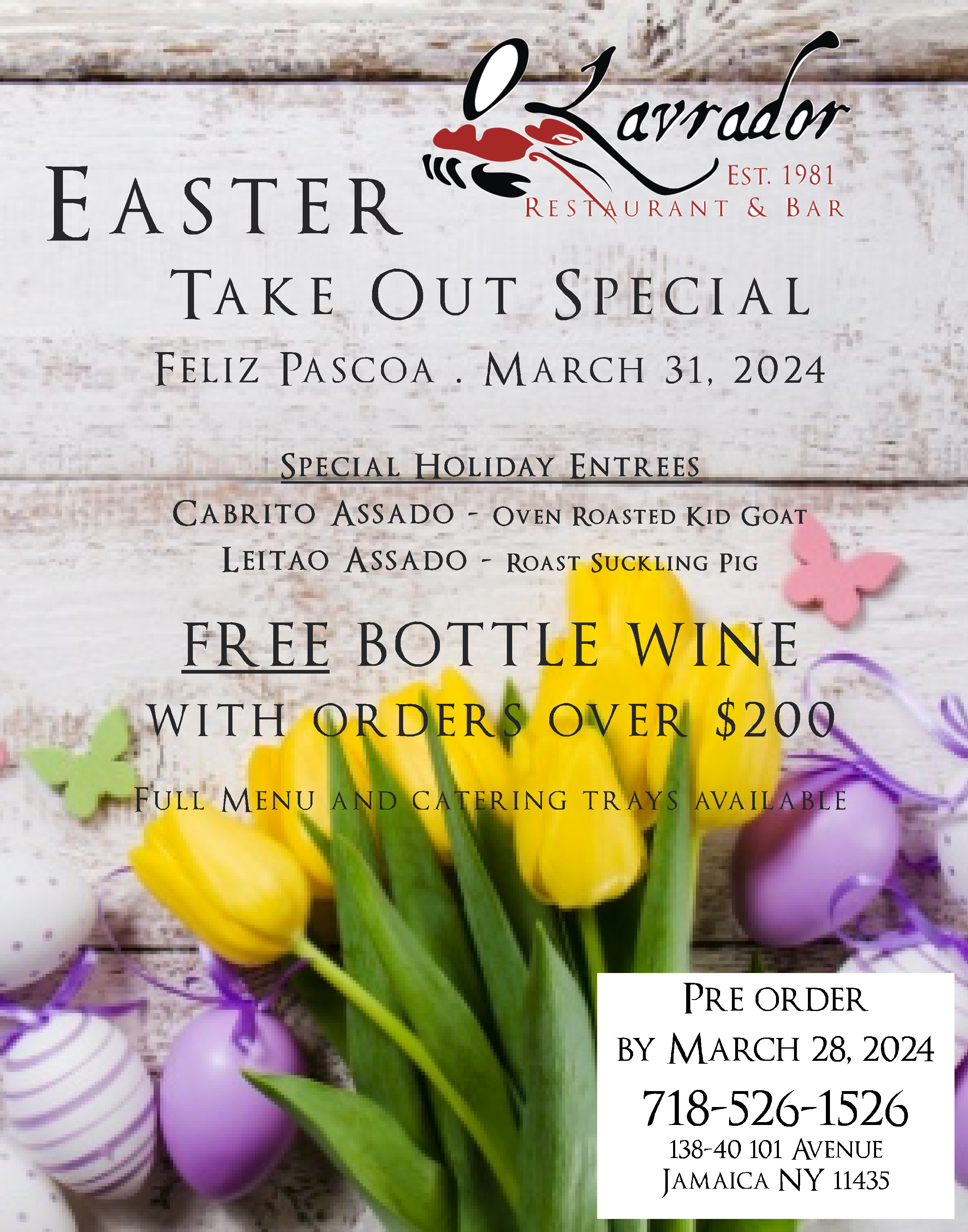 Welcome to O Lavrador Restaurant & Bar