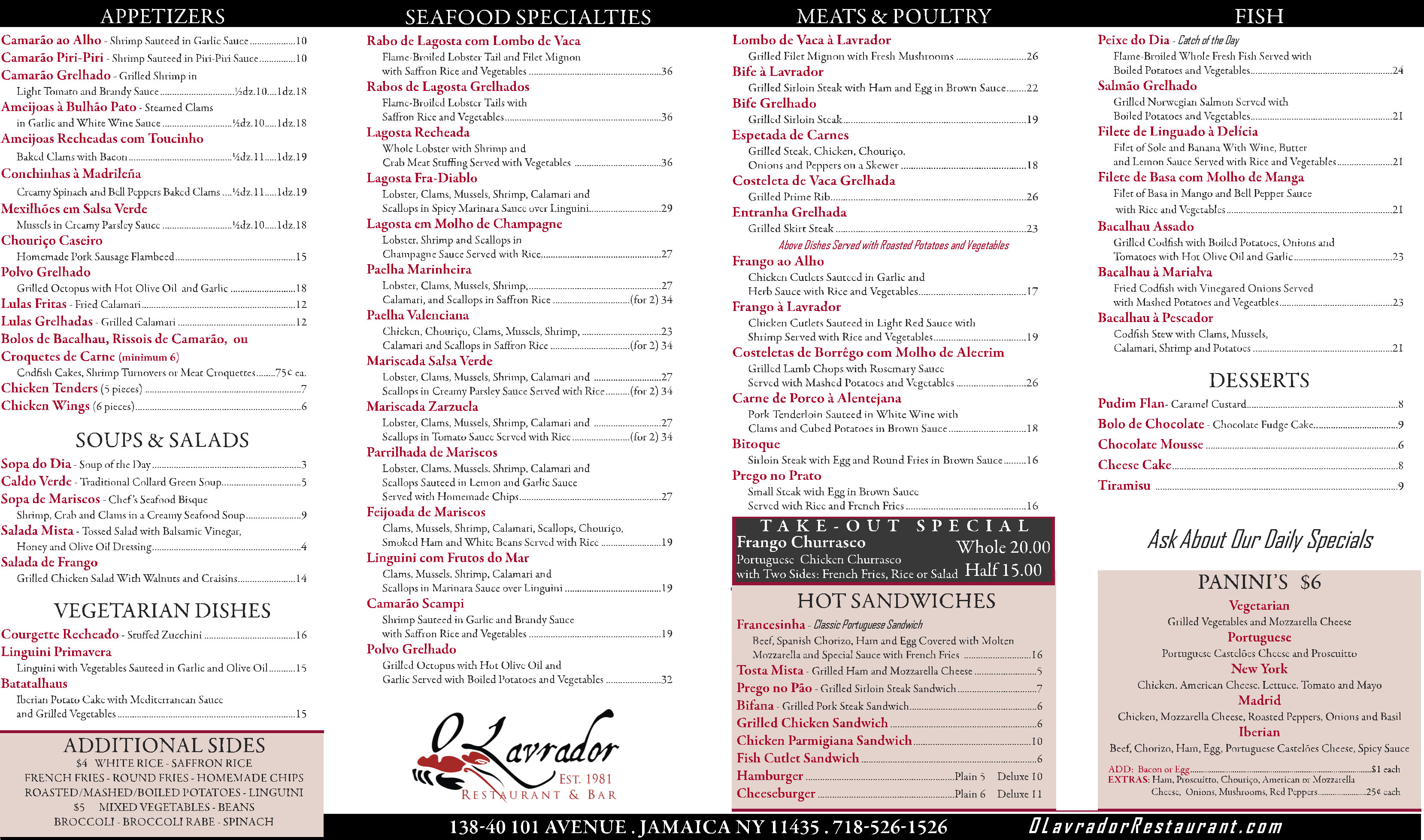 Welcome to O Lavrador Restaurant & Bar